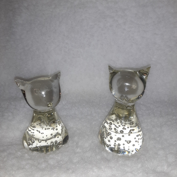 unbranded | Art | Art Glass Cat Paperweights | Poshmark